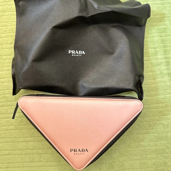 Prada | Bags | Prada Beauty Triangle Pouch New | Poshmark